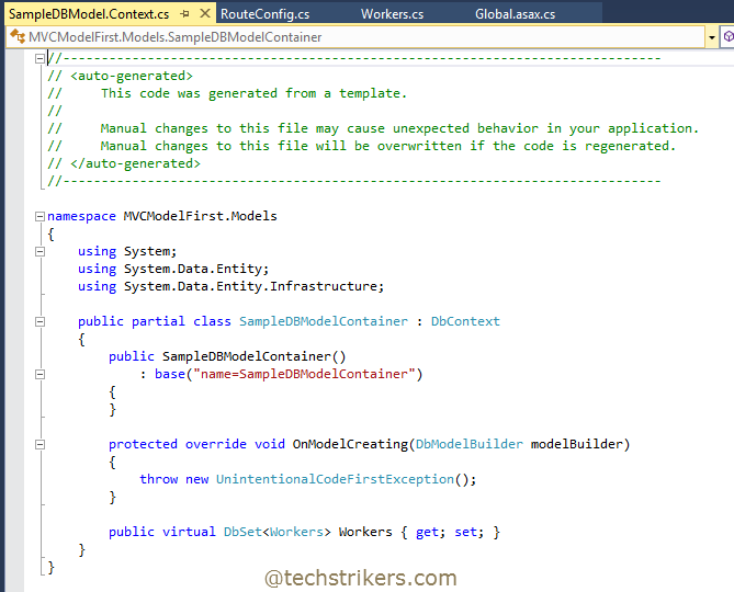 Model First Approach In Entity Framework6 With Aspnet Mvc 5 Crud Operation With Model First